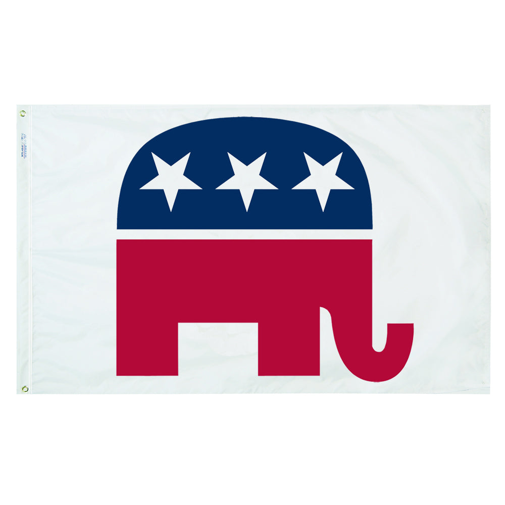 3 ft. x 5 ft. Nyl-Glo Republican Flag – AmericanFlag.com