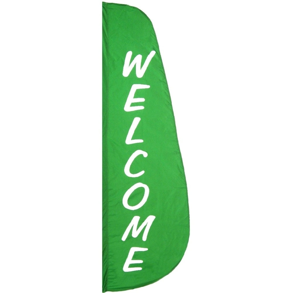 Nyl-Glo Welcome Feather Flag-2 ft. X 8 ft. – AmericanFlag.com